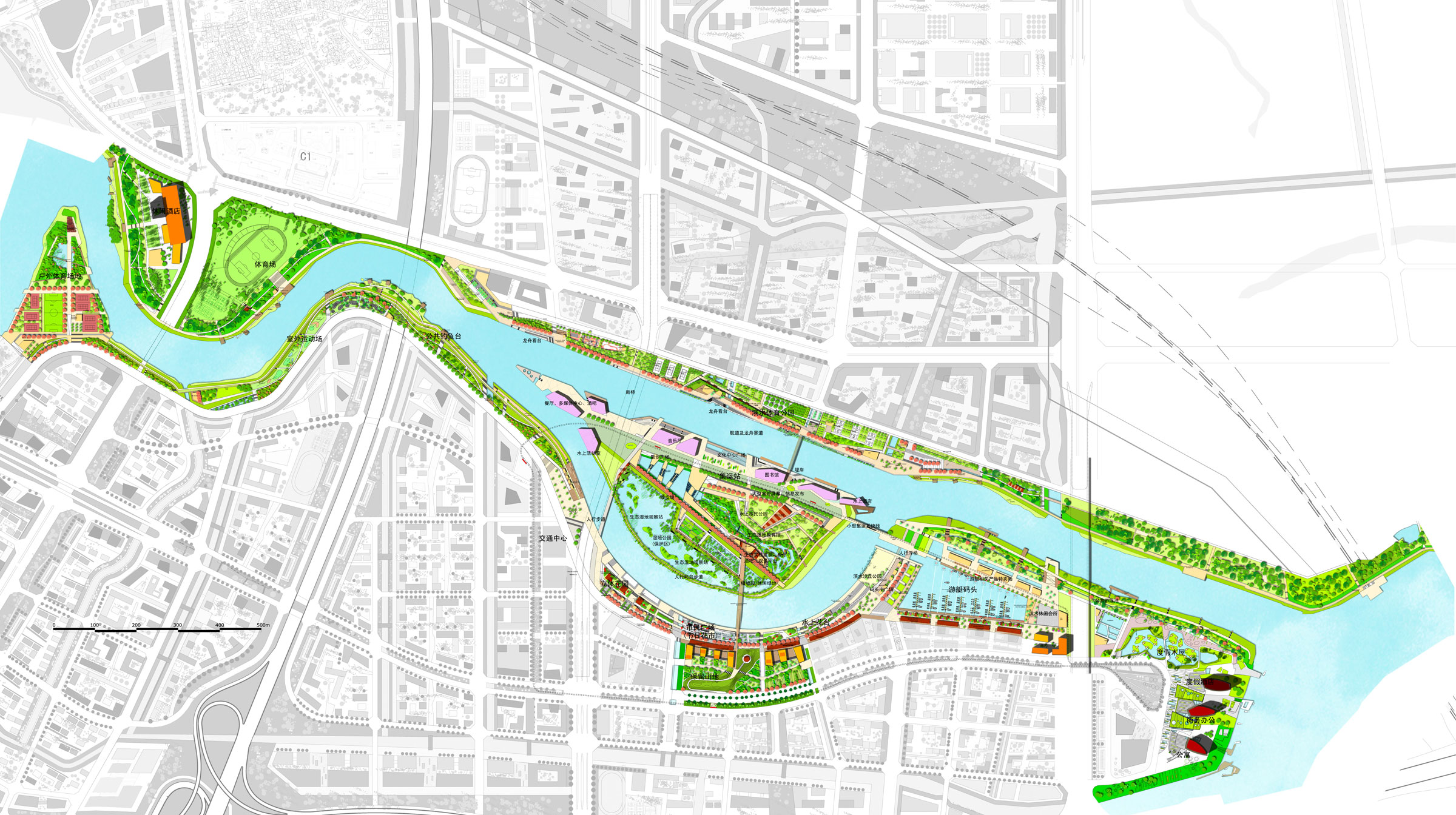 AAUPC - Patrick Chavannes - Nanhai sanshan projet paysagé de berges